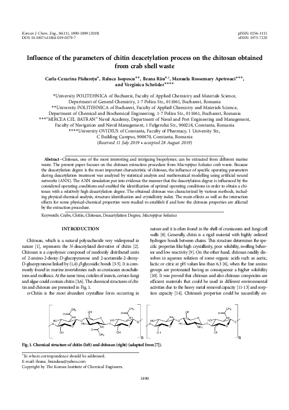 (PDF) Techno-economic Sensitivity Analysis of Large Scale Chitosan Production Process from ...