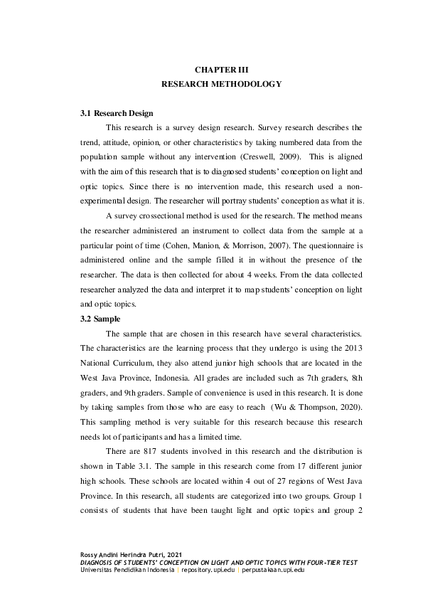 (PDF) Diagnosis of Students' Conception on Light and Optic Topics with ...