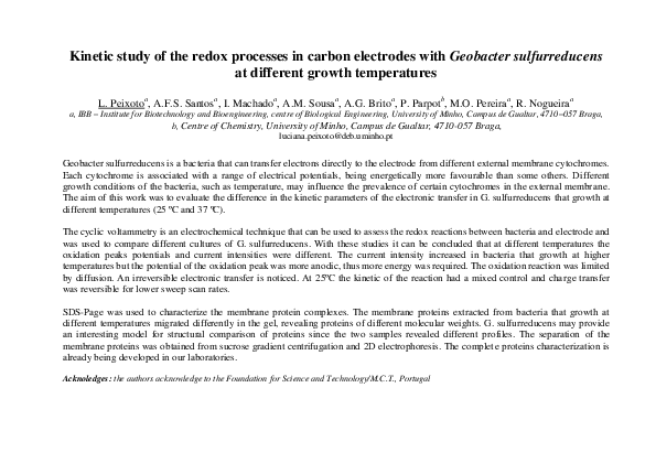 (PDF) Kinetic study of the redox processes in carbon electrodes with ...