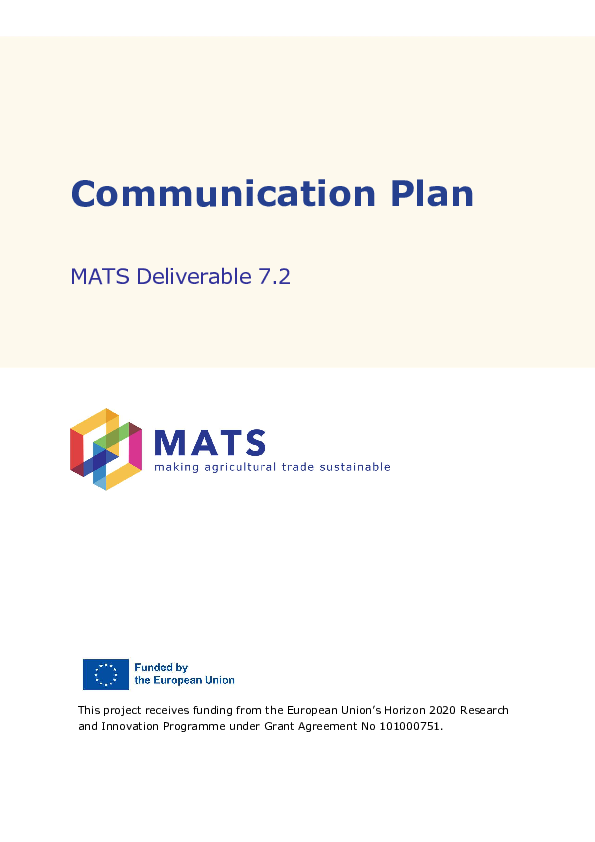 (PDF) Communication Plan