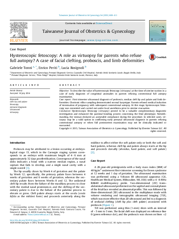 (PDF) Hysteroscopic fetoscopy: A role as virtuopsy for parents who ...