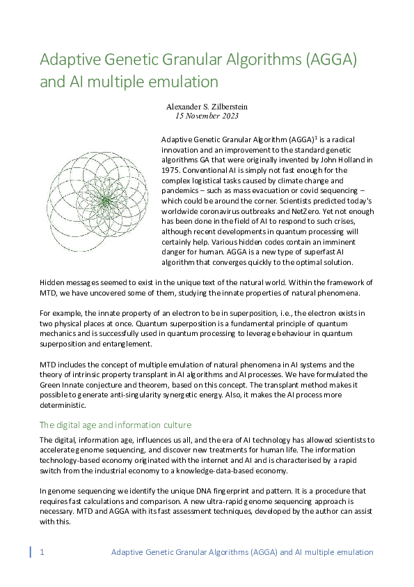 (PDF) Adaptive Genetic Granular Algorithms (AGGA) and AI multiple emulation