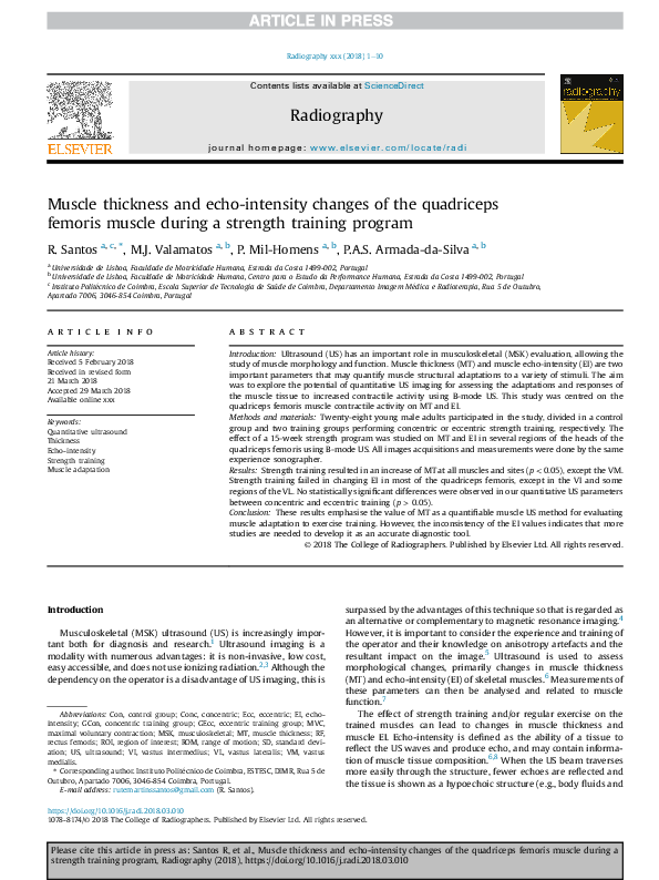 (PDF) Muscle thickness and echo-intensity changes of the quadriceps femoris muscle during a ...