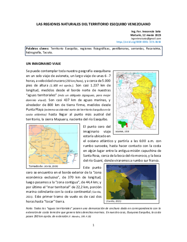 (PDF) LAS REGIONES NATURALES DEL TERRITORIO ESEQUIBO VENEZOLANO