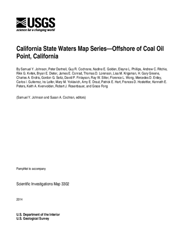 (PDF) California State Waters Map Series: offshore of Coal Oil Point ...