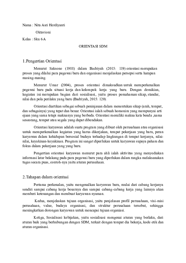 (PDF) Orientasi sdm