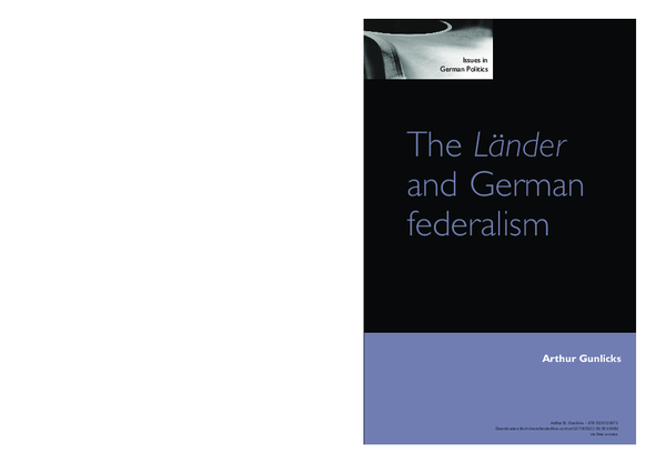 (PDF) The Länder and German federalism