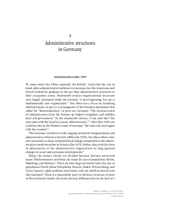 (PDF) Administrative structures in Germany