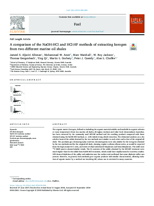 (PDF) A comparison of the NaOH-HCl and HCl-HF methods of extracting ...