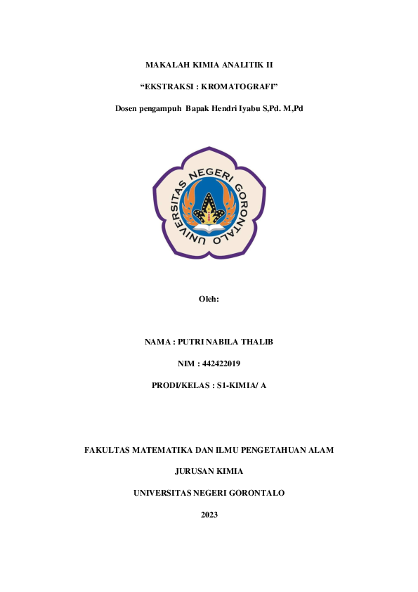 (PDF) Makalah Ekstraksi