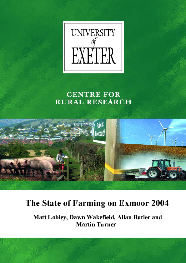 (PDF) The state of farming on Exmoor 2004: a report to Exmoor National ...