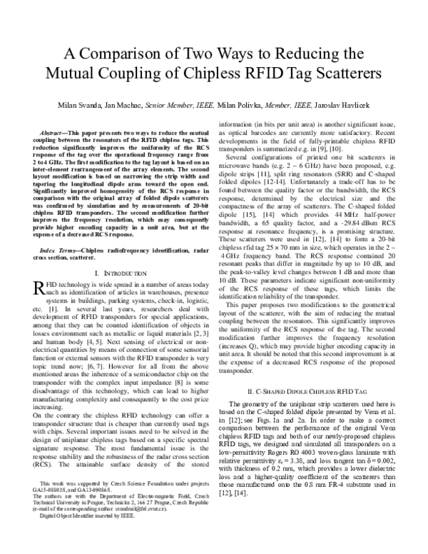 (PDF) A comparison of two ways to reducing the mutual coupling of ...