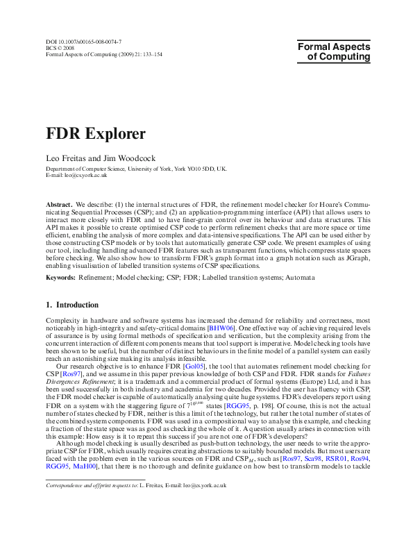 (PDF) FDR Explorer