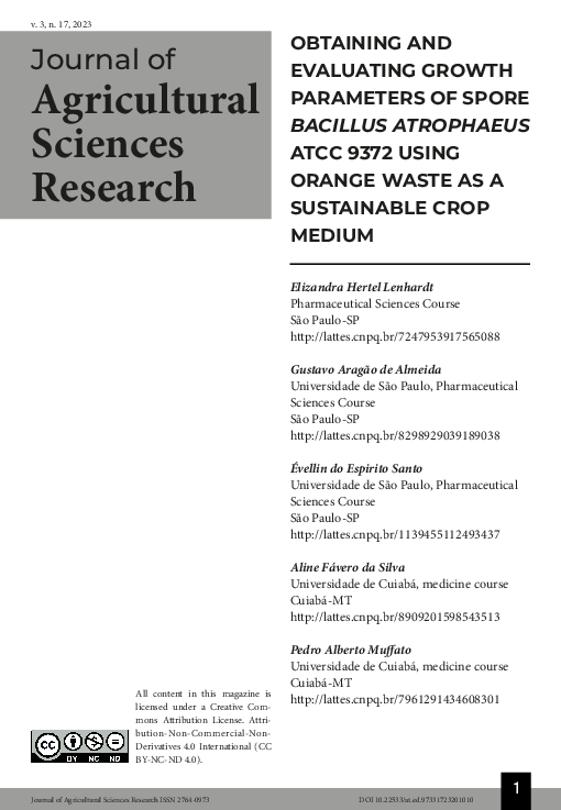 (PDF) OBTAINING AND EVALUATING GROWTH PARAMETERS OF SPORE BACILLUS ...