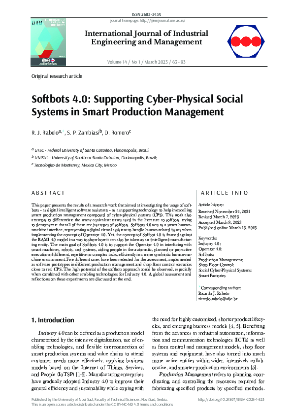 (PDF) Softbots 4.0: Supporting Cyber-Physical Social Systems in Smart ...