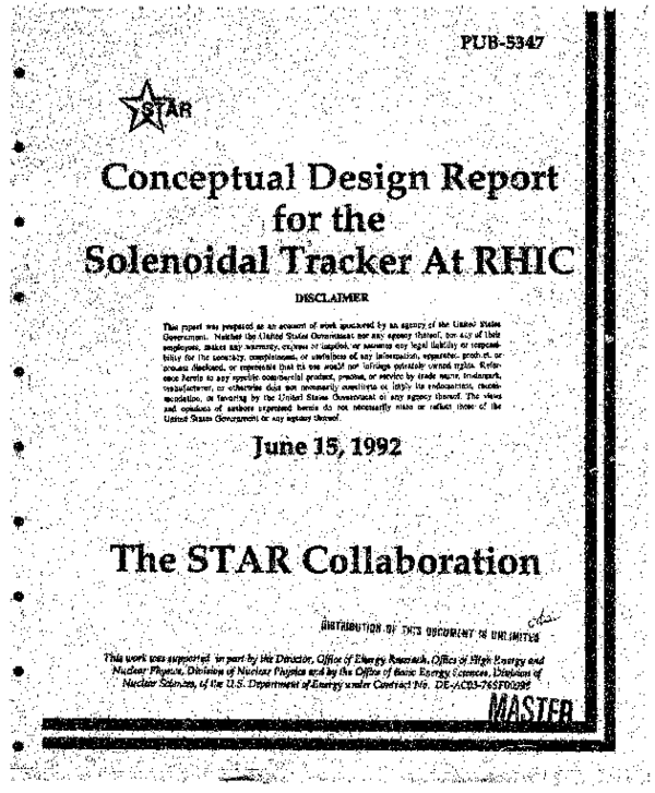 (PDF) Conceptual design report for the Solenoidal Tracker at RHIC