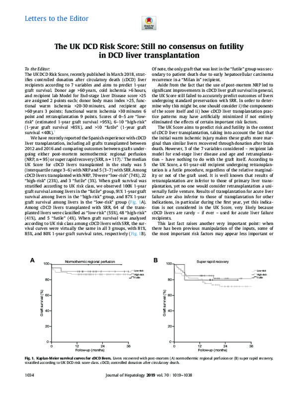(PDF) The UK DCD Risk Score: Still no consensus on futility in DCD ...