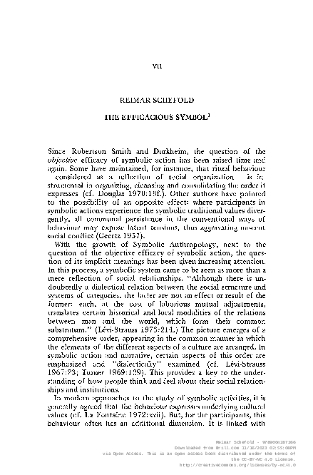 (PDF) The Efficacious Symbol