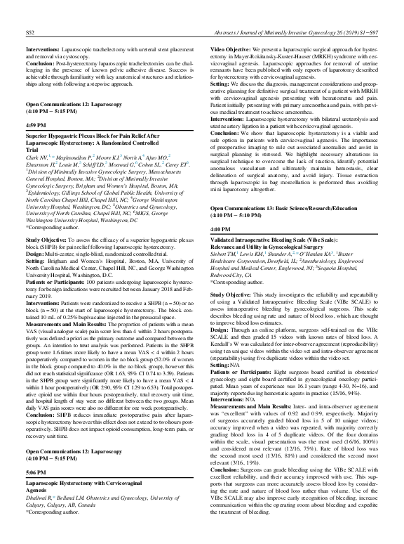 (PDF) Validated Intraoperative Bleeding Scale (Vibe Scale): Relevance ...