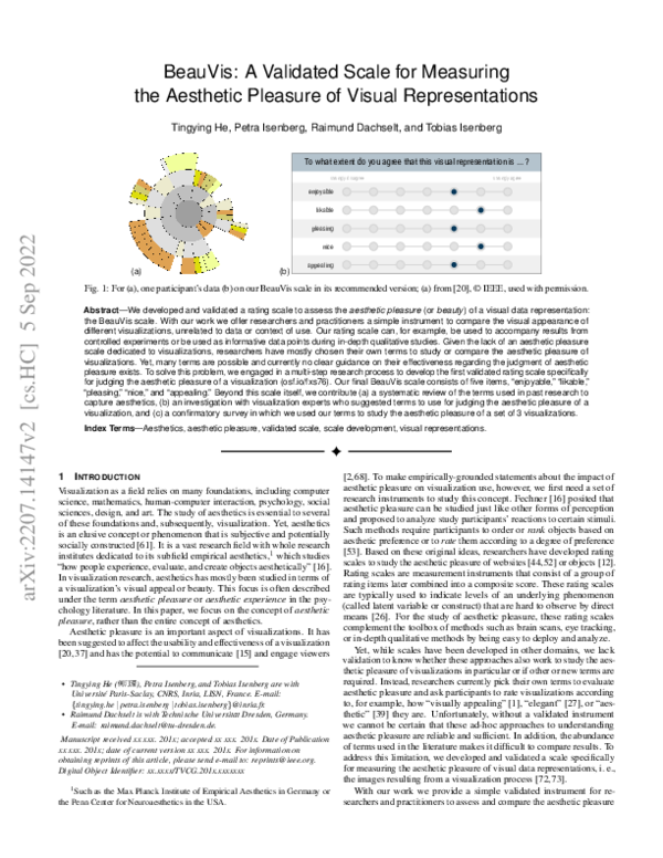 (PDF) BeauVis: A Validated Scale for Measuring the Aesthetic Pleasure ...