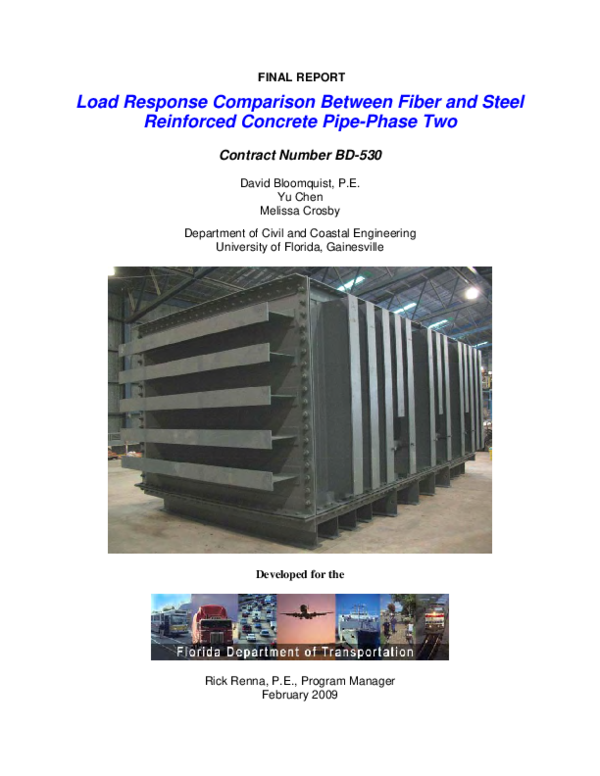 (PDF) Load Response Comparison Between Fiber and Steel Reinforced ...