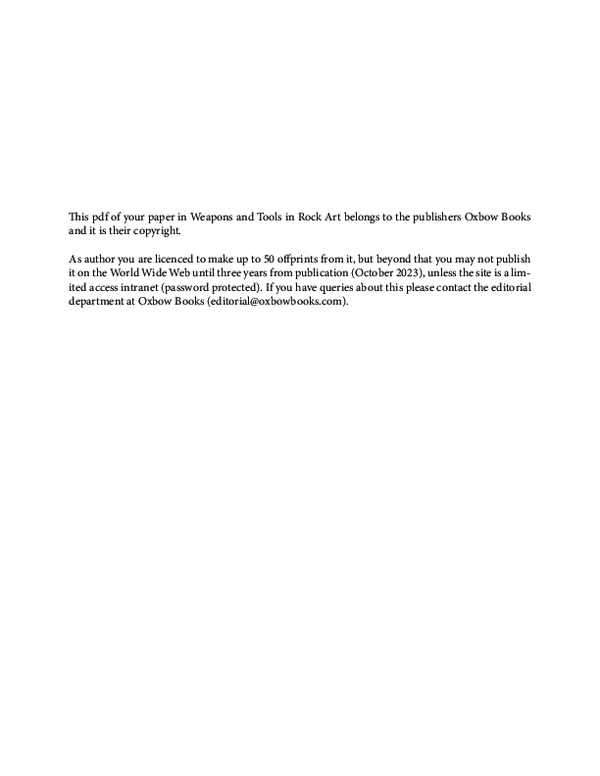 (PDF) Horsemen's weaponry in the rock art of Jebel Rat (High Atlas ...