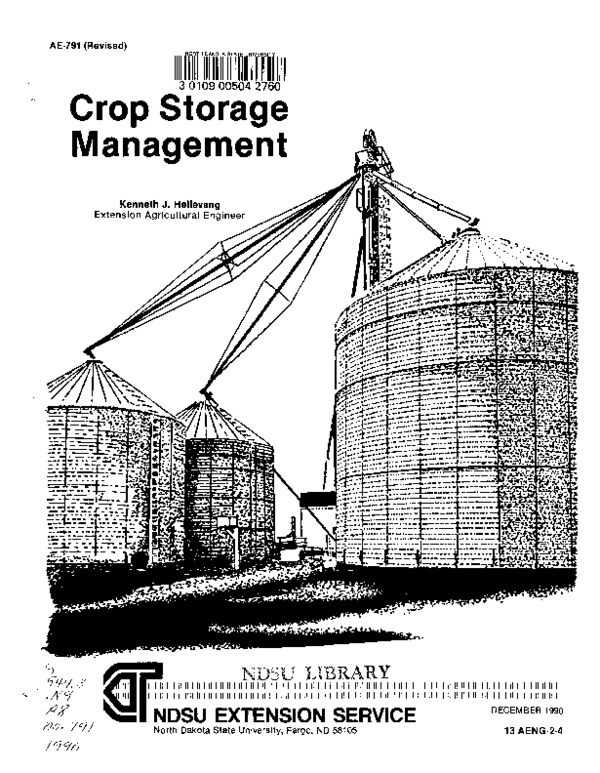 (PDF) Crop storage management