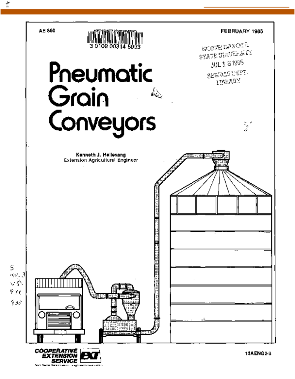 (PDF) Pneumatic grain conveyers