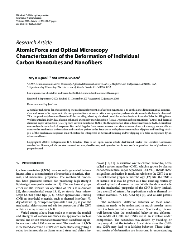 (PDF) Atomic Force and Optical Microscopy Characterization of the Deformation of Individual ...