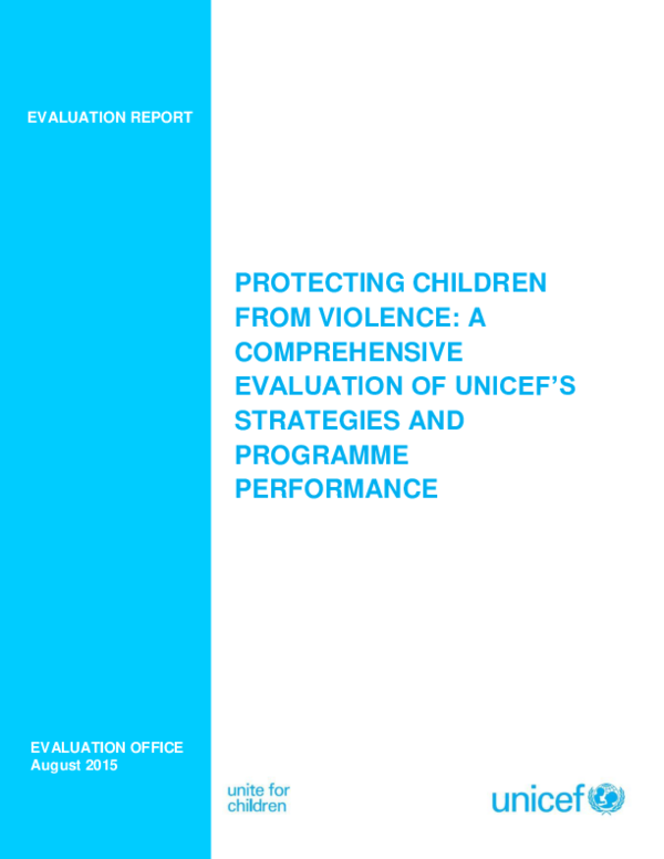 (PDF) UNICEF: PROTECTING CHILDREN FROM VIOLENCE: A COMPREHENSIVE ...