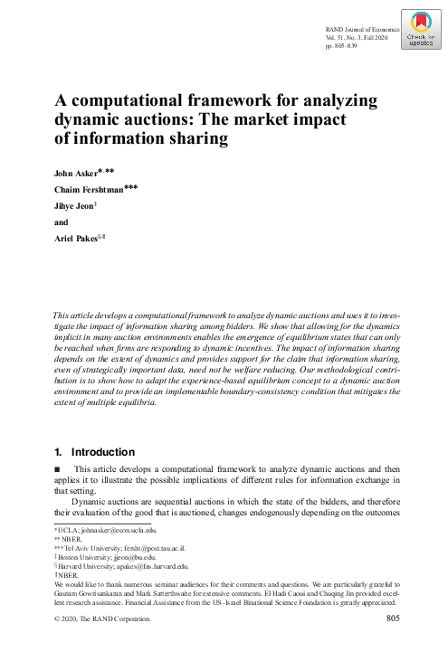 Pdf A Computational Framework For Analyzing The Dynamic Behavior And