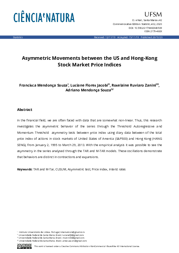 (PDF) Asymmetric Movements between the US and Hong-Kong Stock Market ...