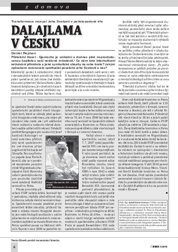 (PDF) Dalajlama v Česku: Transformace recepcí Jeho Svatosti v ...