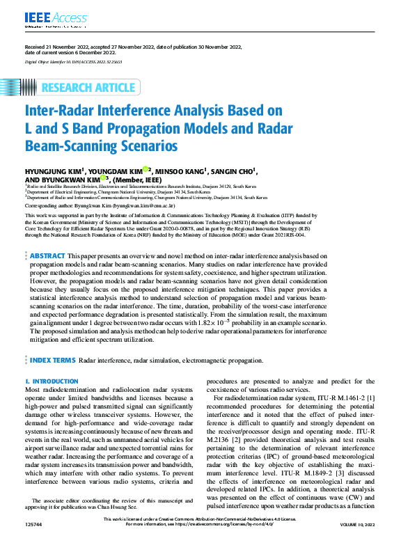 (PDF) Inter-Radar Interference Analysis Based on L and S Band ...