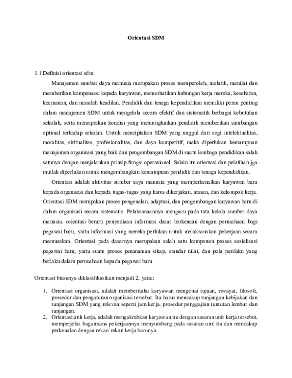 (PDF) ORIENTASI SDM 1