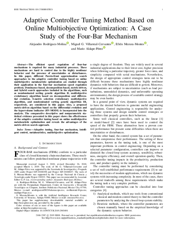 (PDF) Adaptive Controller Tuning Method Based on Online Multiobjective Optimization: A Case ...