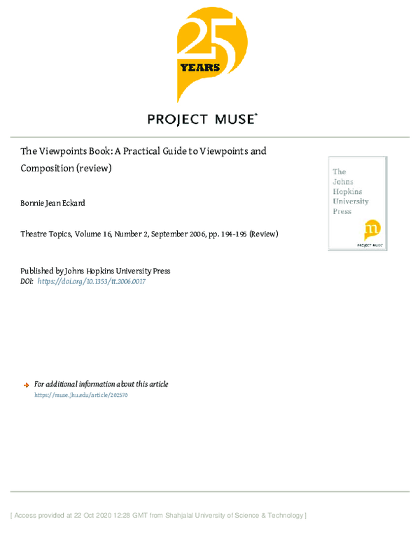 (PDF) The Viewpoints Book: A Practical Guide to Viewpoints and ...