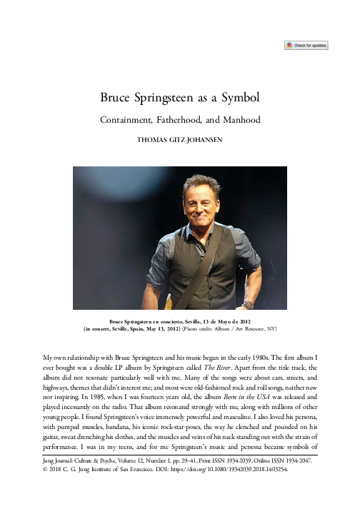 (PDF) Bruce Springsteen as a Symbol