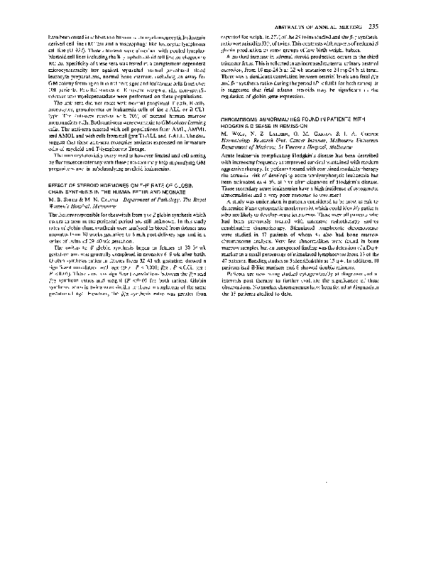 (PDF) Effect of steroid hormones on the rate of globin chain synthesis ...