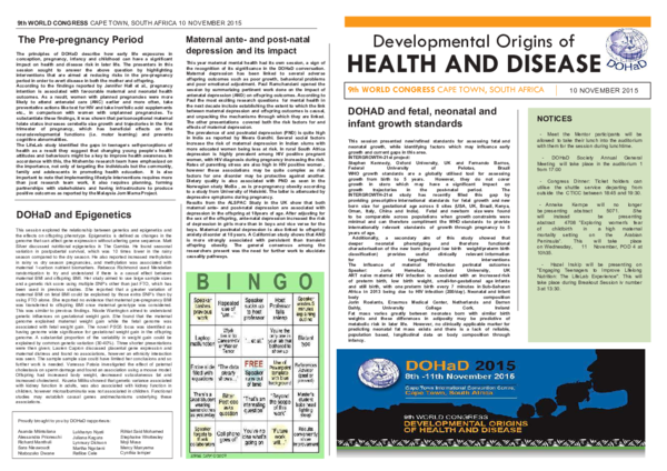 (PDF) The Pre-pregnancy Period DOHaD and Epigenetics