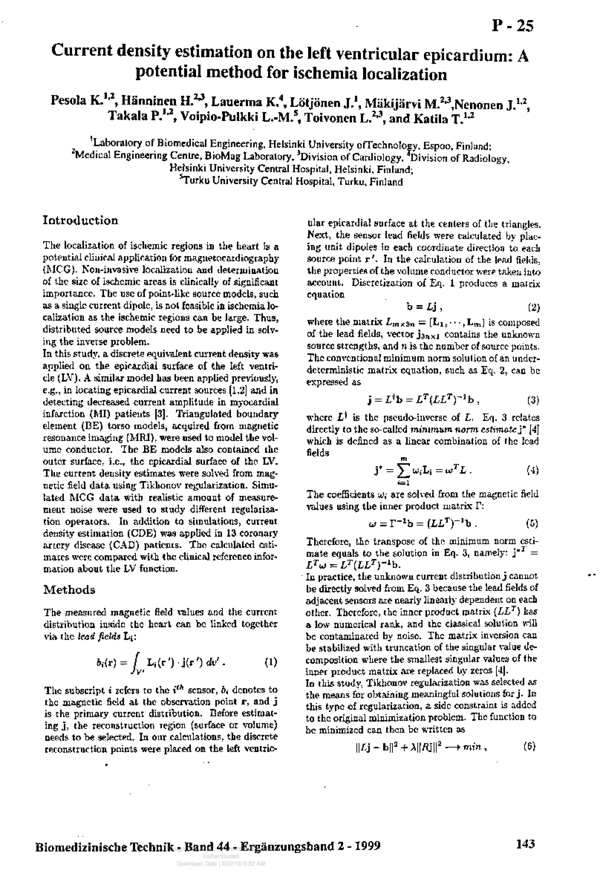 (PDF) Current density estimation on the left ventricular epicardium: A Potential method for ...