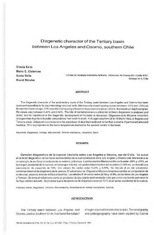 (PDF) Diagenetic character of the Tertiary basin between Los Angeles ...