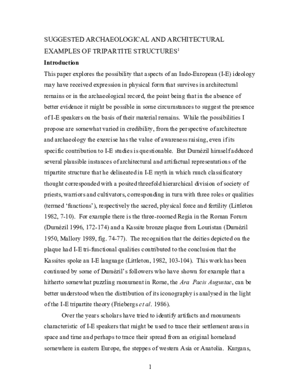 (DOC) Suggested Archaeological and Architectural Examples of Tripartite ...