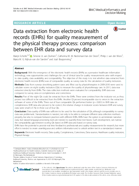 (PDF) Data extraction from electronic health records - existing tools ...