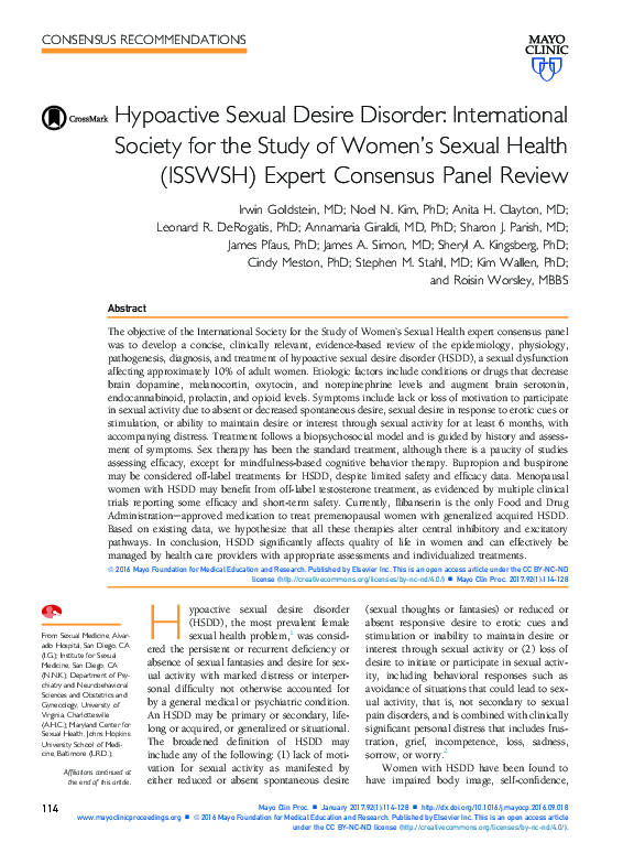 (PDF) Hypoactive Sexual Desire Disorder | James Simon - Academia.edu