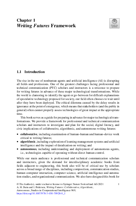 (PDF) Writing Futures Framework