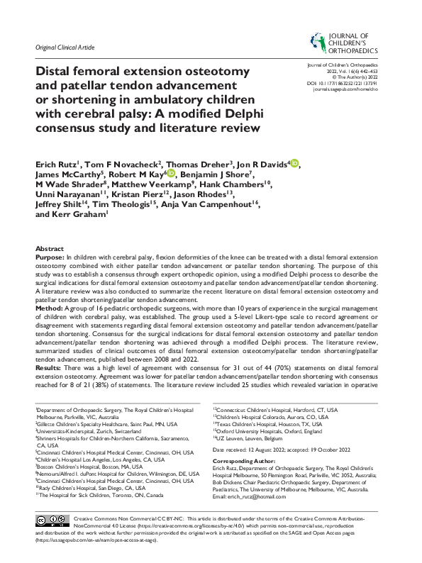 (PDF) Distal femoral extension osteotomy and patellar tendon ...