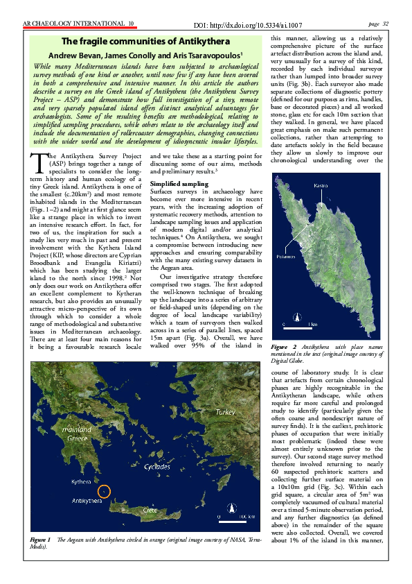 (PDF) The fragile communities of Antikythera
