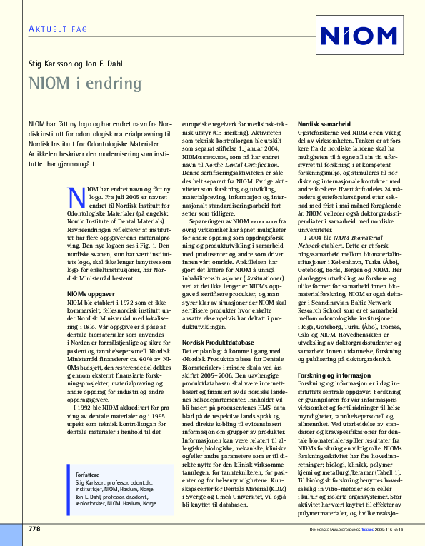 (PDF) NIOM i endring