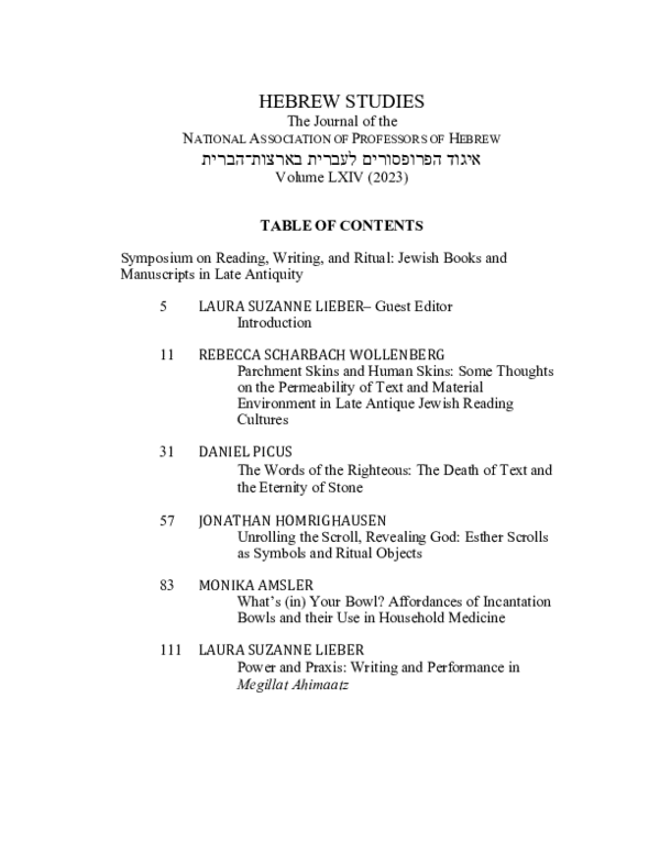 (PDF) Parallelism in Hebrew Poetry: Grammatical Structure and Poetic ...